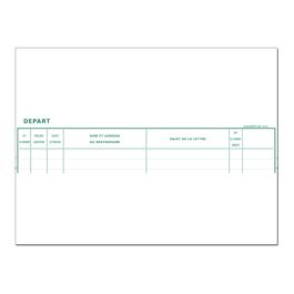 Exacompta - Registre Départ du courrier - 32 x 27 cm - 200 pages Pas ...