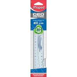 Maped Geometric - Règle double décimètre 20 cm - transparente Pas Cher ...