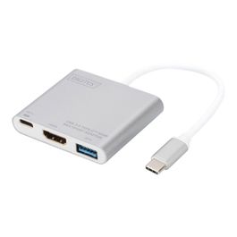 DIGITUS USB 3.0 Type-C HDMI Multiport Adaptor - adaptateur vidéo ...