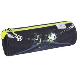 Trousse ronde Football - 1 compartiment - noir - Oberthur Pas Cher ...