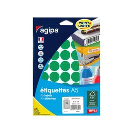 Apli Agipa - Etui A5 - 400 Pastilles vertes - diamètre 24 mm - réf ...