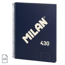 MILAN NOTEBOOK 1 COLOR PAPEL PAUTADO 80 HOJAS A4 SERIE 1918 AZUL ...