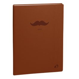 Agenda Paco Ministre - 1 semaine sur 2 pages - 16 x 24 cm - moustache ...
