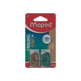 Maped Smiling planet - Pack de 2 gommes - fibre de bois Pas Cher ...