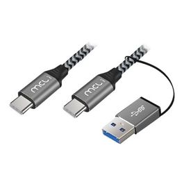 MCL Samar - Câble USB de type-C 3.2 - tressé 10 Gb - 100W 5A - 2 m ...