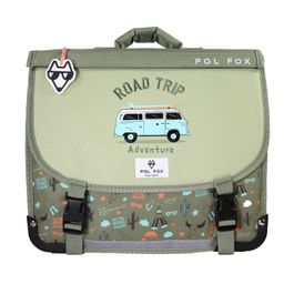 Cartable 35 cm Road Trip- 2 compartiments- vert- Pol Fox Pas Cher ...