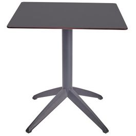 Table QUATRO abattante 70 x 70 cm - Ezpeleta - Anthracite Pas Cher ...