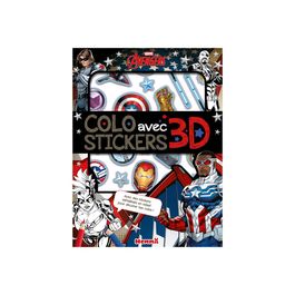 Colo avec stickers 3D - Marvel Avengers - livre de coloriage / d ...