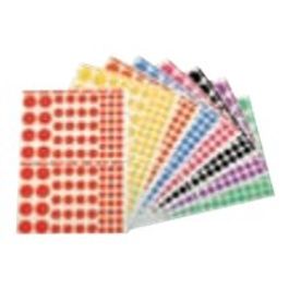 Apli - 10 feuilles gommettes rondes - coloris assortis Pas Cher ...