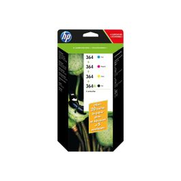 HP 364 Combo Pack - pack de 4 - noir, jaune, cyan, magenta - originale ...