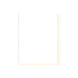 Exacompta - Papier listing blanc/jaune - 1000 feuilles 240 mm x 11 4/6 ...
