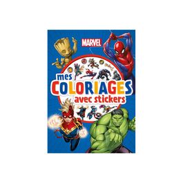 Marvel Mes Coloriages Avec Stickers - Disney - livre à colorier Pas ...