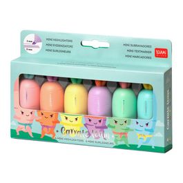 Legami - Pack de 6 mini surligneurs - couleurs pastels assorties Pas ...