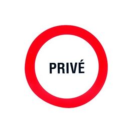 Pickup - Pictogramme rond - Privé - 180 mm Pas Cher | Bureau Vallée