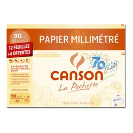 CANSON La Pochette millimétré - Papel de gráficos - A4 - 16 hojas ...
