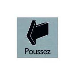 Pickup Alulook - Pictogramme Poussez - 80 x 80 mm Pas Cher | Bureau Vallée