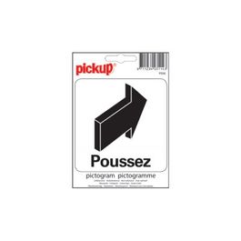 Pickup - pictogramme - poussez - direction - 100 x 100 mm - autocollant ...