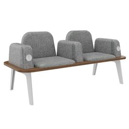 Goedkoop Burocean Ilo - bench - 2 zitplaatsen - textiel, CMHR ...