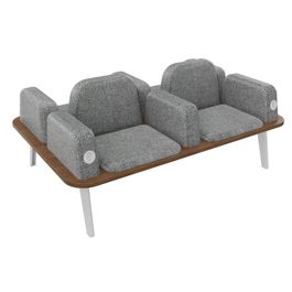 Goedkoop Burocean Ilo - bench - 4 zitplaatsen - textiel, CMHR ...