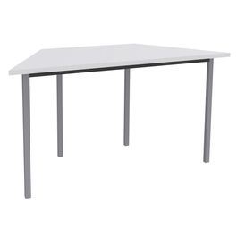Burocean - Mesa - trapecio - blanco perla - gris aluminio base Precios ...