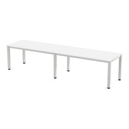 Rocada Executive - Mesa - rectangular - blanco - blanco, RAL 9003 base ...