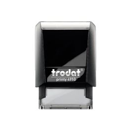 Trodat Printy 4910 - Mini tampon personnalisable avec 2 lignes de texte - zone d'impression 26 x ...