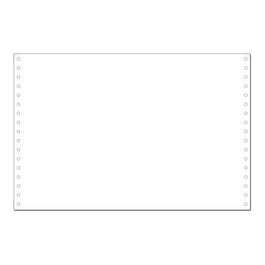 Exacompta - Papier listing blanc - 2000 feuilles 330 mm x 8 1/2 ...