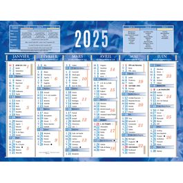 Bouchut 205 - Calendrier bancaire 6 mois par face - 13,5 x 17,5 cm ...