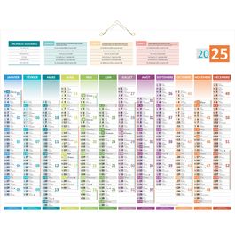 Calendrier bancaire année civile BOUCHUT "Uni-Compact" 43 x 55 cm 70 % ...