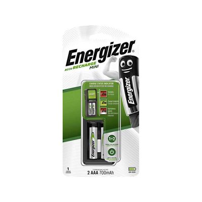 ENERGIZER Mini Chargeur pour piles rechargeables AA AAA 2 piles alcalines rechargeables AAA Pas Cher Bureau Vallee