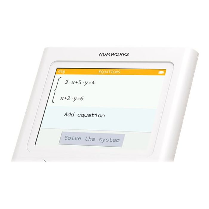 Calculatrice Graphique NumWorks - Edition Python - blanche Pas Cher ...