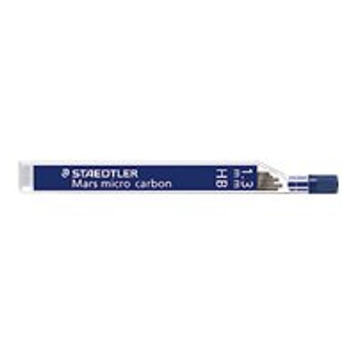 STAEDTLER Mars micro carbon - Pack de 6 mines HB 1,3 mm - noir Pas Cher ...