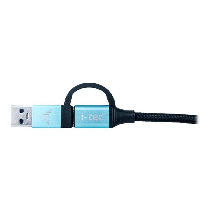 i-Tec - Câble USB - USB, USB-C (M) pour USB-C (M) - USB 3.1 Gen 2 - 1 m - support 4K, Prise en ...