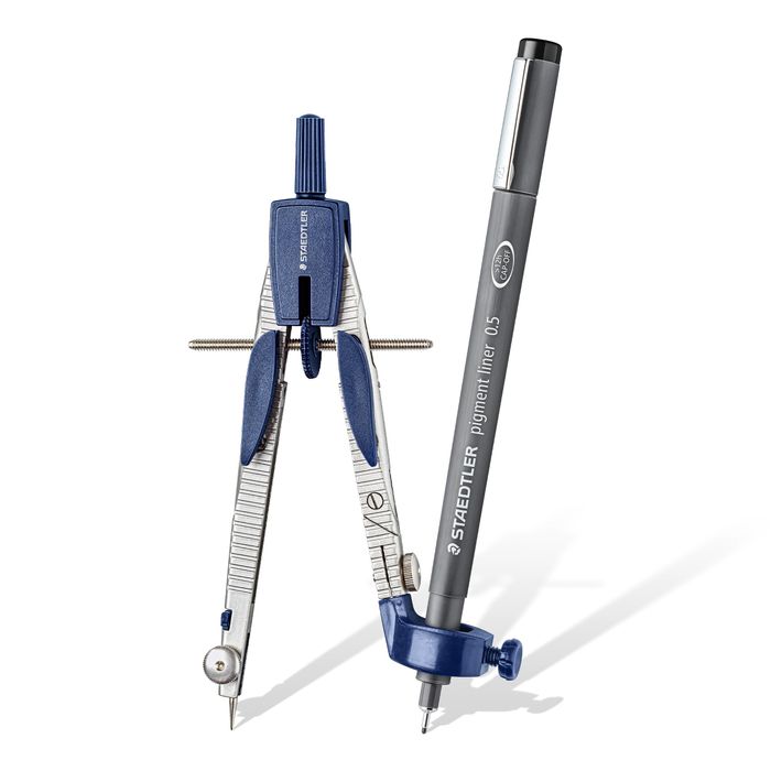 STAEDTLER 553 - Compas technique avec accessoires Pas Cher | Bureau Vallée
