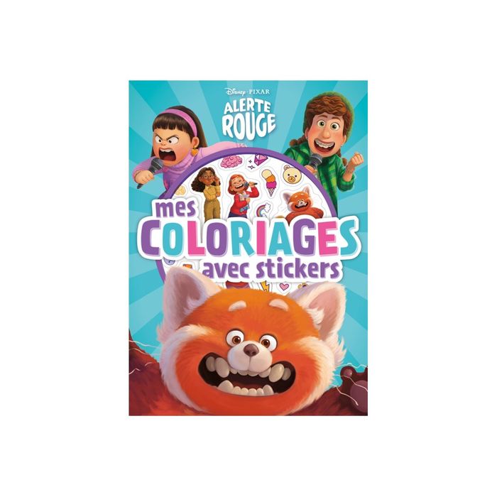 Mes Coloriages - livre à colorier avec autocollants - Alerte rouge ...