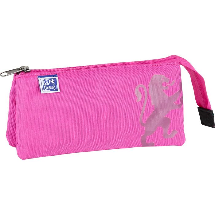 Trousse plate Oxford School Fancy - 3 compartiments - couleurs ...