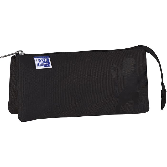 Trousse plate Oxford School Fancy - 3 compartiments - couleurs ...