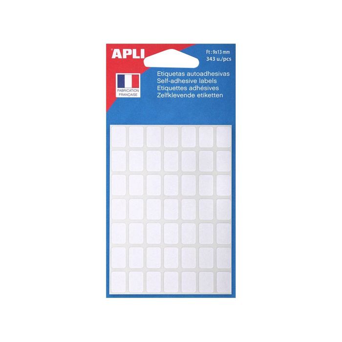 Apli Agipa - 343 étiquettes blanches adhésives - 13 x 9 mm - réf 111908 ...