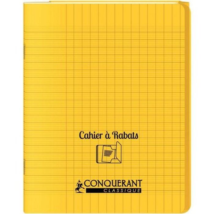 Conquérant Classique - Cahier polypro à rabat 24 x 32 cm - 96 pages ...