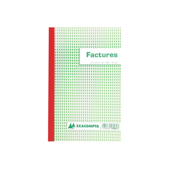 Exacompta - 10 Manifolds Carnets de factures - 50 tripli - 21 x 13,5 cm ...
