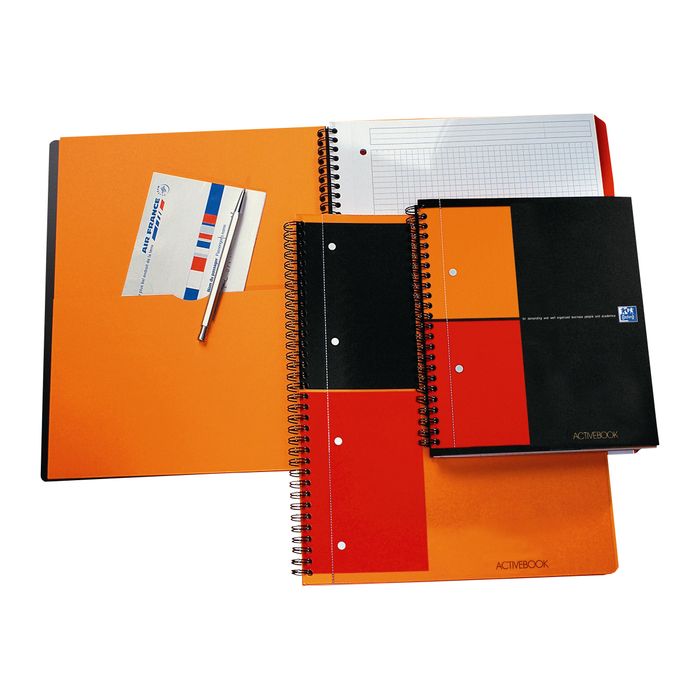 Oxford Activebook - Cahier à spirale A5 - 160 pages - ligné Pas Cher | Bureau Vallée