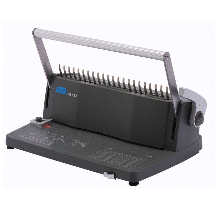 DSB CB-122 - machine à relier / relieuse perforeuse manuelle - perfore 12 feuilles - relie 500f ...