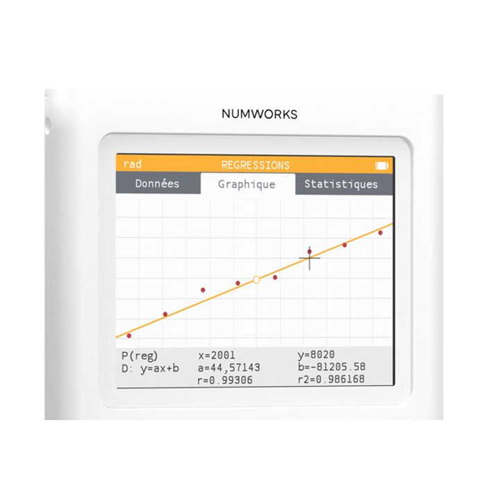 Calculatrice Graphique NumWorks - Edition Python - blanche Pas Cher ...