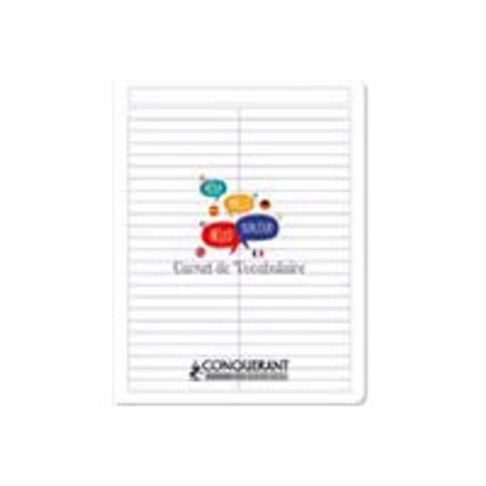 Conquérant Classique - Cahier de vocabulaire polypro 17 x 22 cm - 96 ...