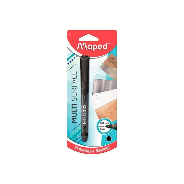 Maped Marker'Peps Custom - Marqueur permanent - noir - 1 mm - fin Pas ...