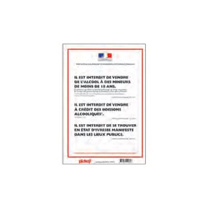 Pickup - Panneau d'affichage - Protection des mineurs Annexe 2 Pas Cher ...