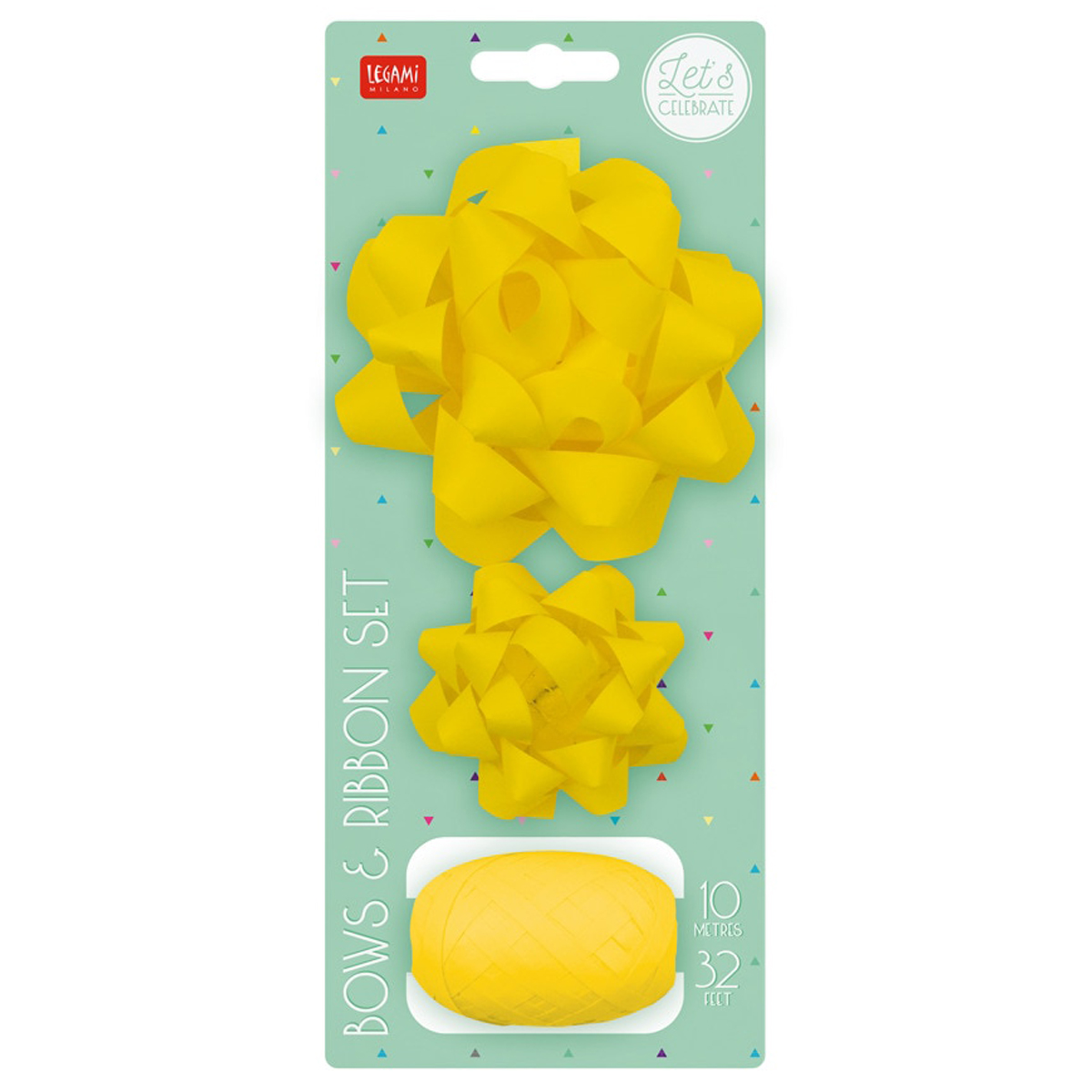 Legami - Pack de 2 nœuds et 1 ruban d'emballage - jaune Pas Cher ...