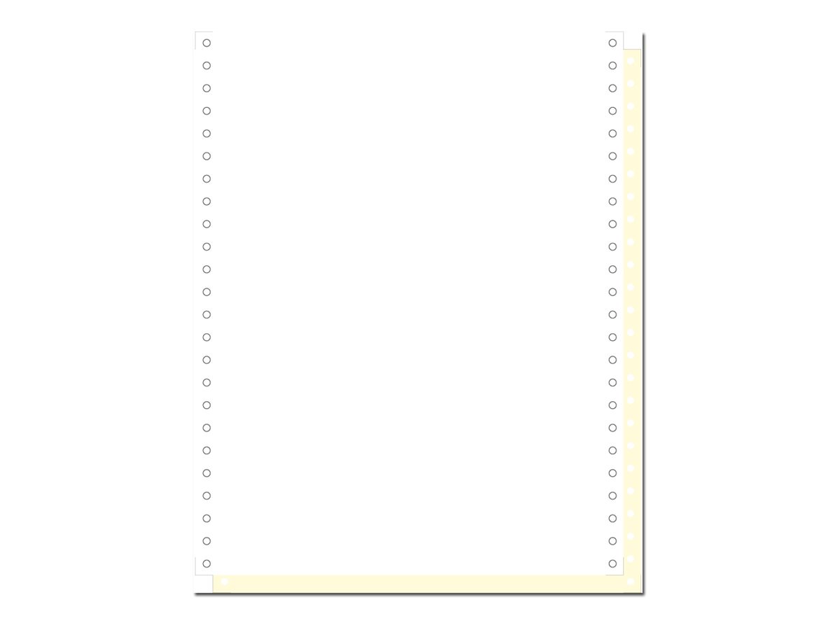 Exacompta - Papier listing blanc/jaune - 1000 feuilles 240 mm x 12 ...