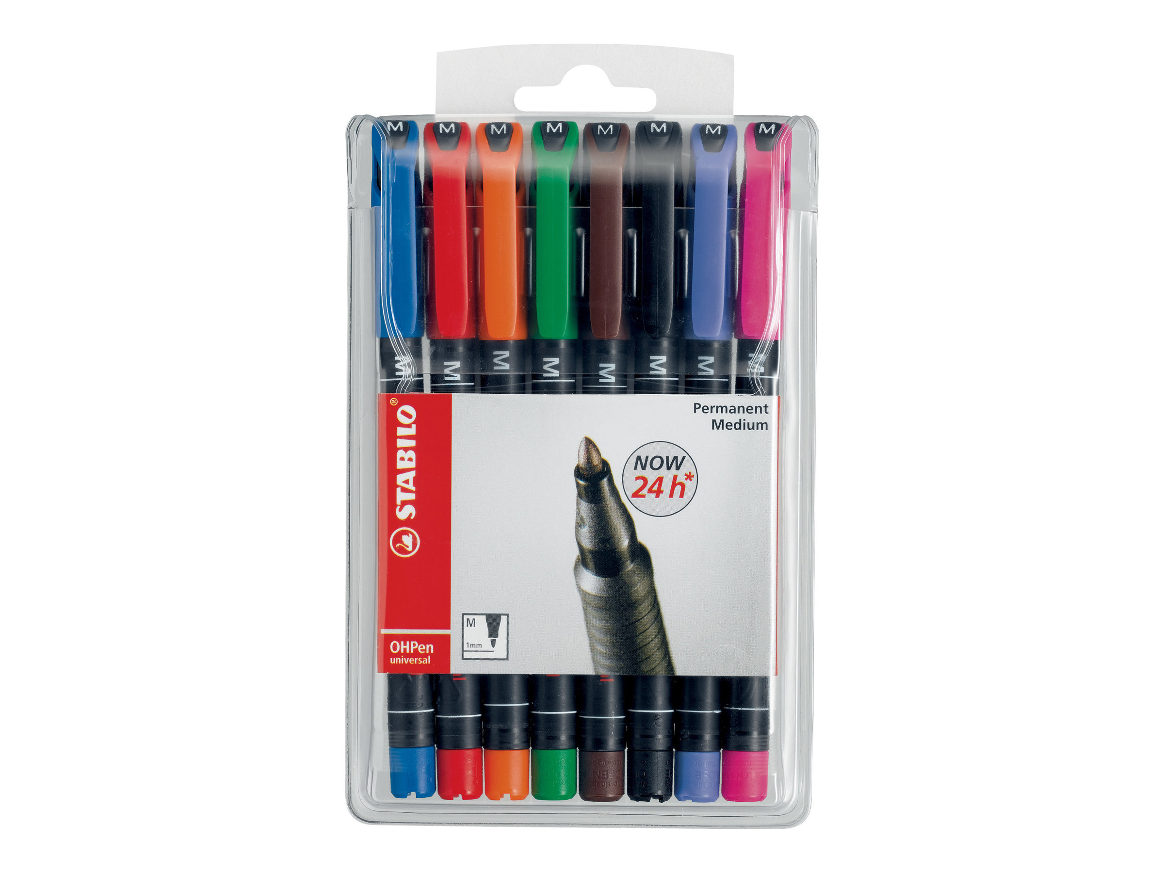 STABILO OHPEN - Pack de 8 marqueurs permanents - couleurs assorties Pas ...