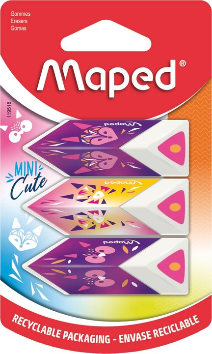 Maped Mini Cute - Gomme pyramide (blister) - disponible dans ...